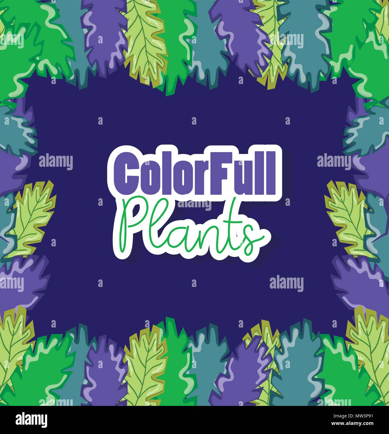 Colorful plants design Stock Vector Image & Art - Alamy