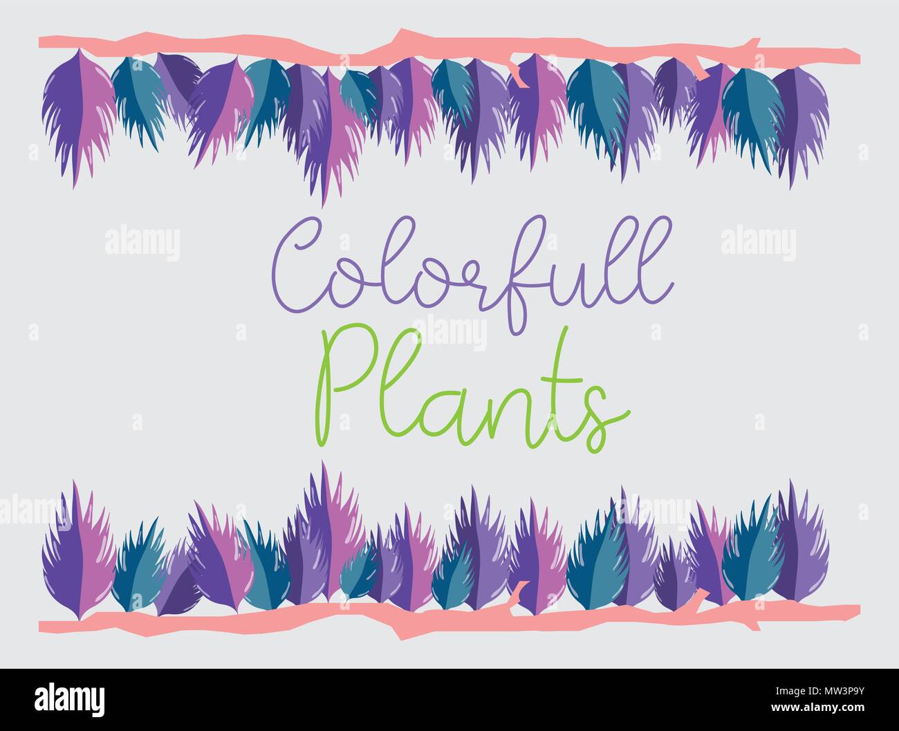 Colorful plants design Stock Vector Image & Art - Alamy