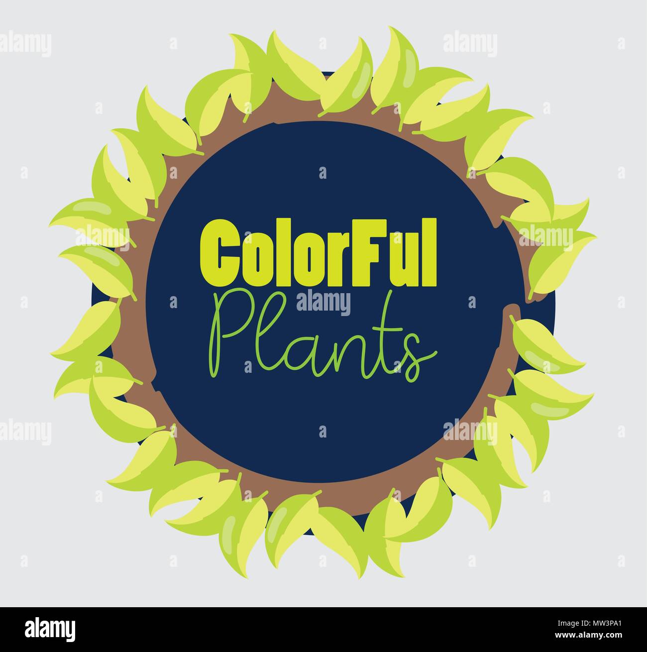 Colorful plants design Stock Vector Image & Art - Alamy