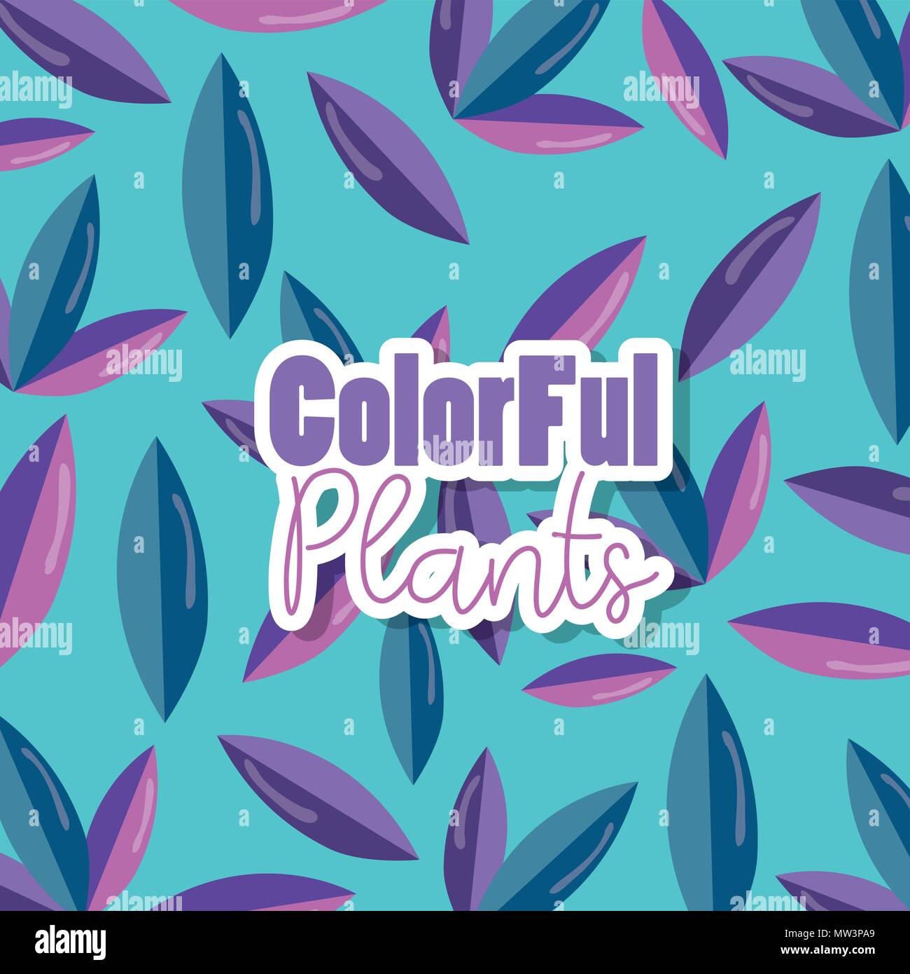 Colorful plants design Stock Vector Image & Art - Alamy