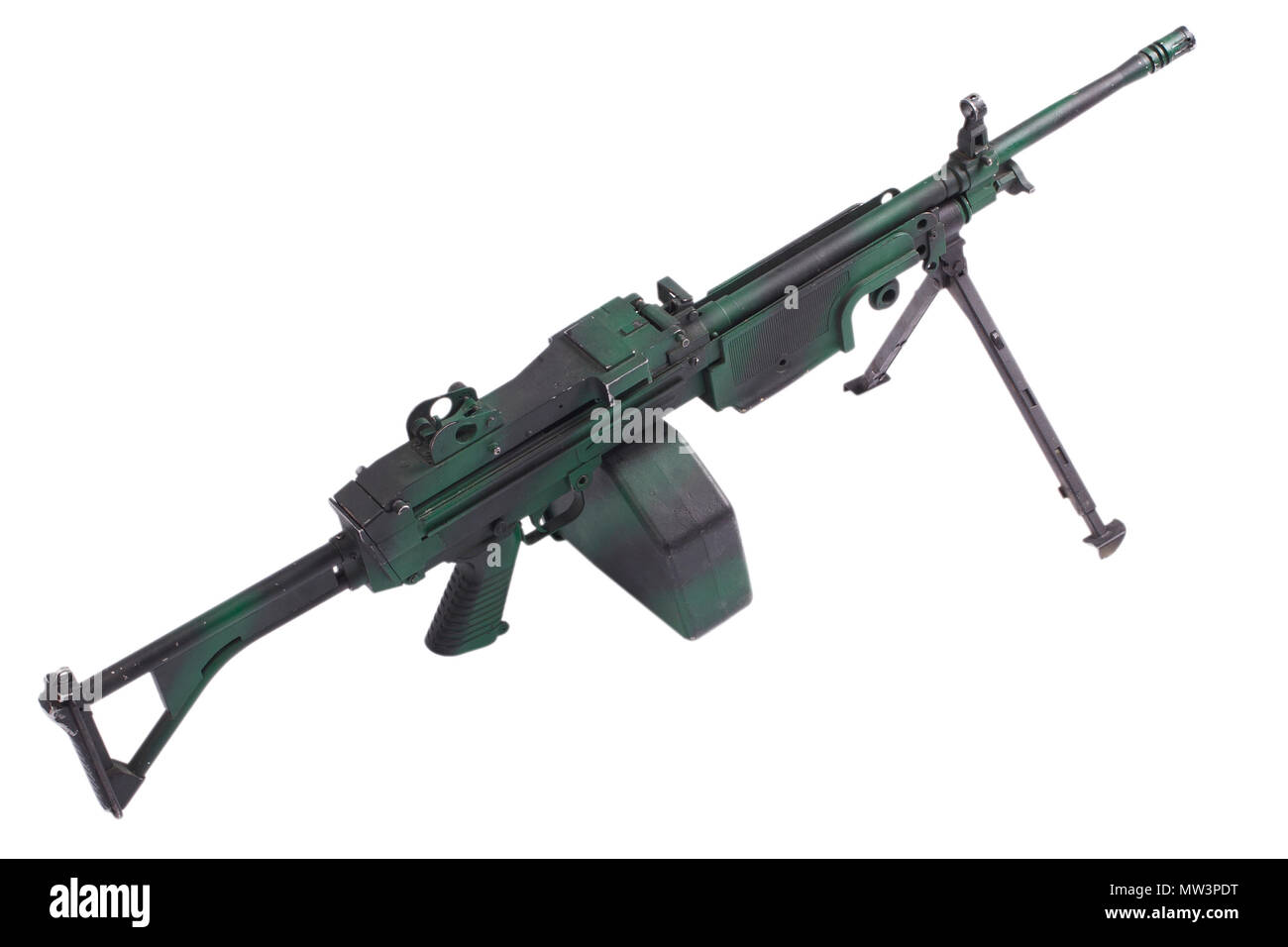 machine gun isolated on white Stock Photo - Alamy