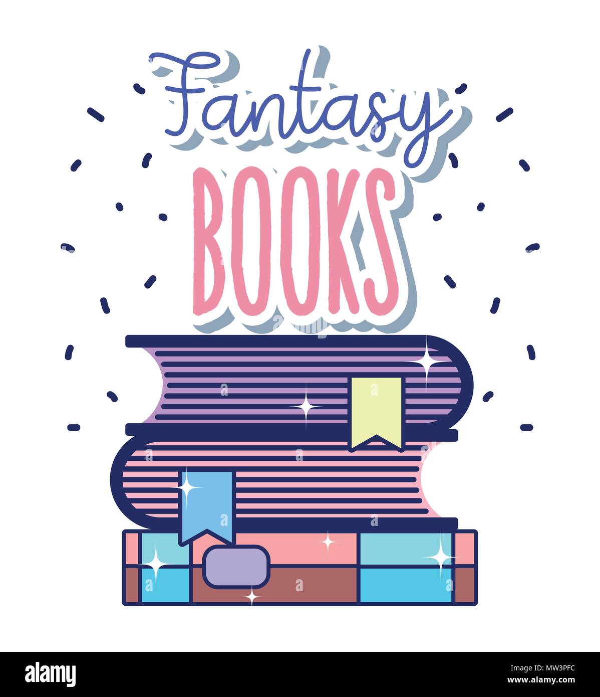 Fantasy and magic books Stock Vector Image & Art - Alamy