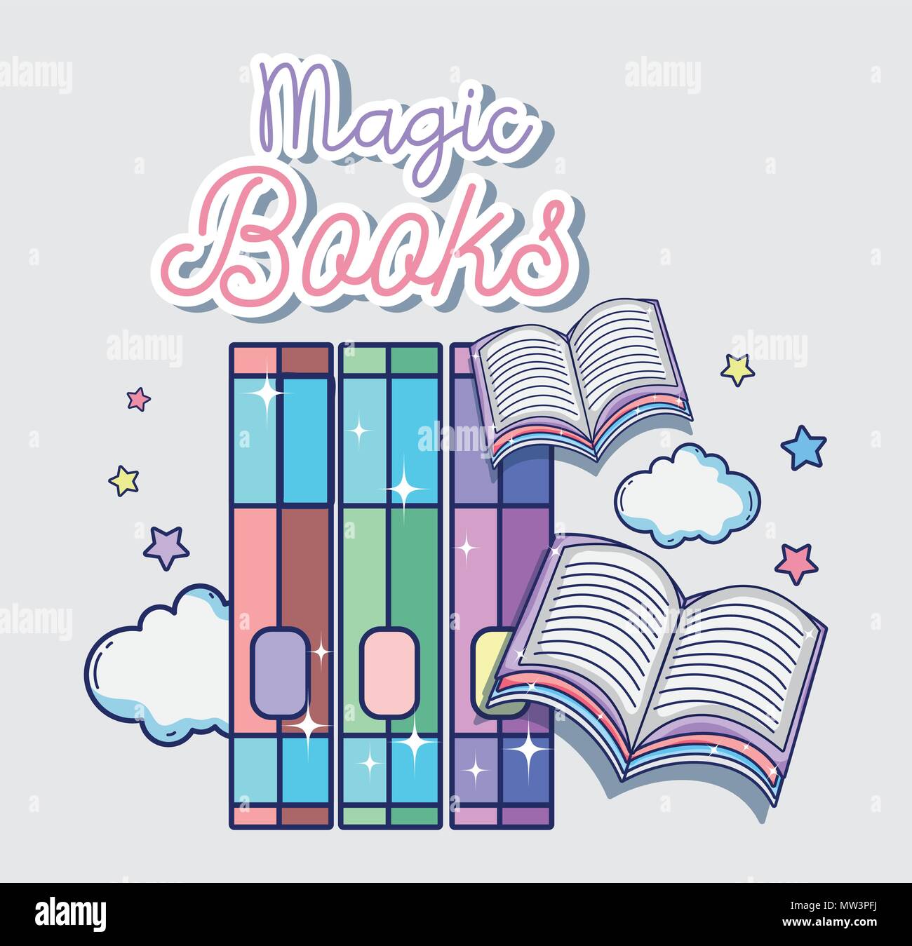 Kingdom of books Stock Vector Images - Alamy