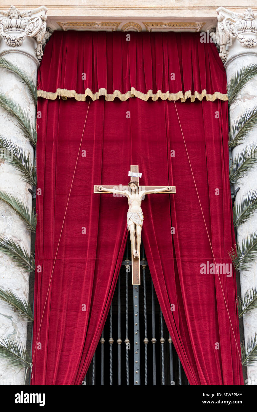 ROME, ITALY, MARCH 28, 2016: Vertical picture of image of Jesus at St ...