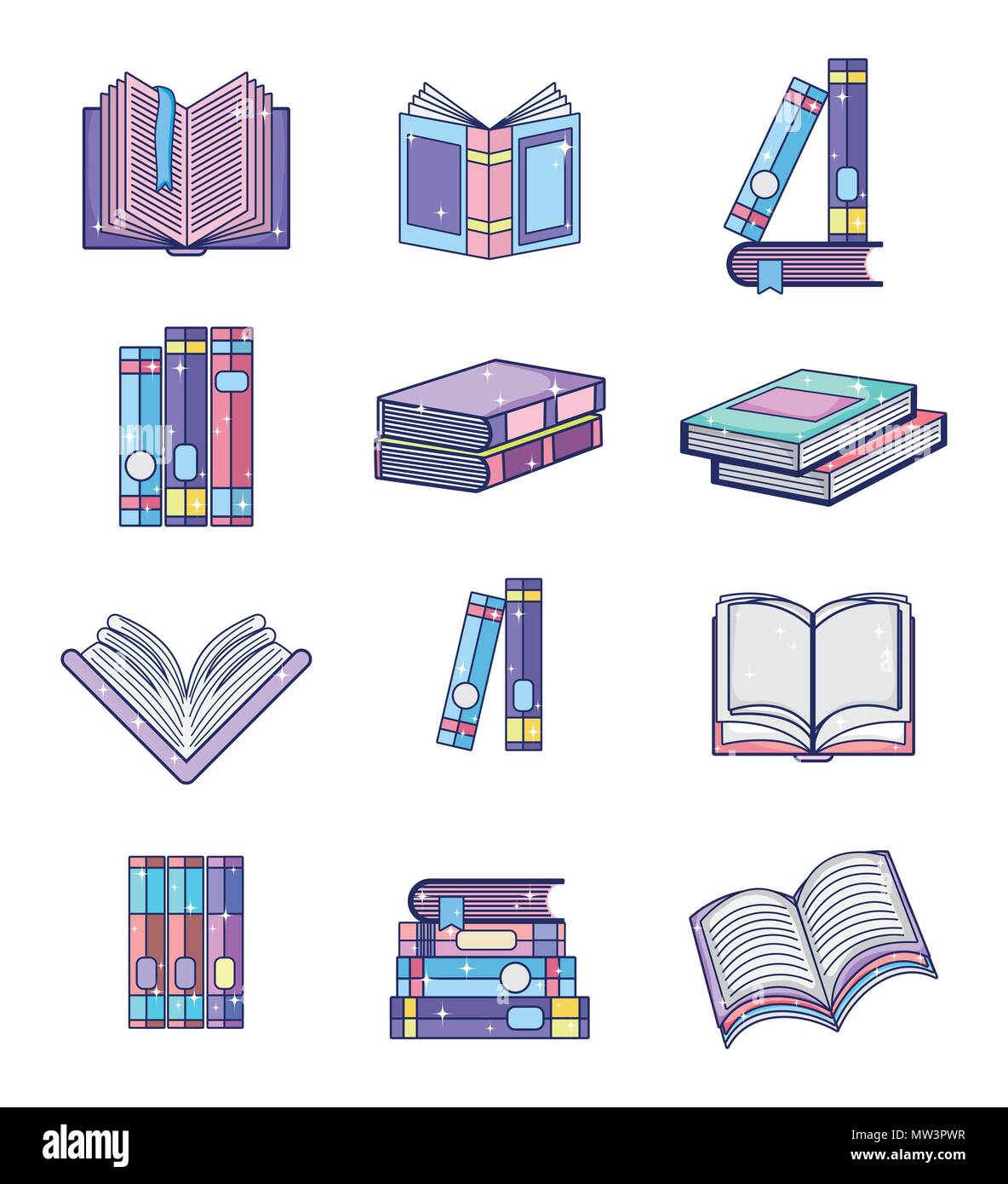 Set of magic books Stock Vector Image & Art - Alamy