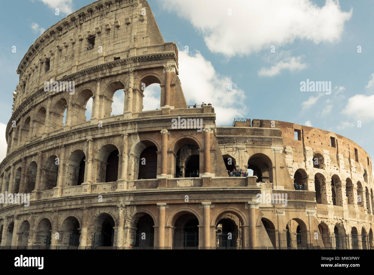 ROME, ITALY, MARCH 27, 2016: Wide angle picture of amazing architecture ...
