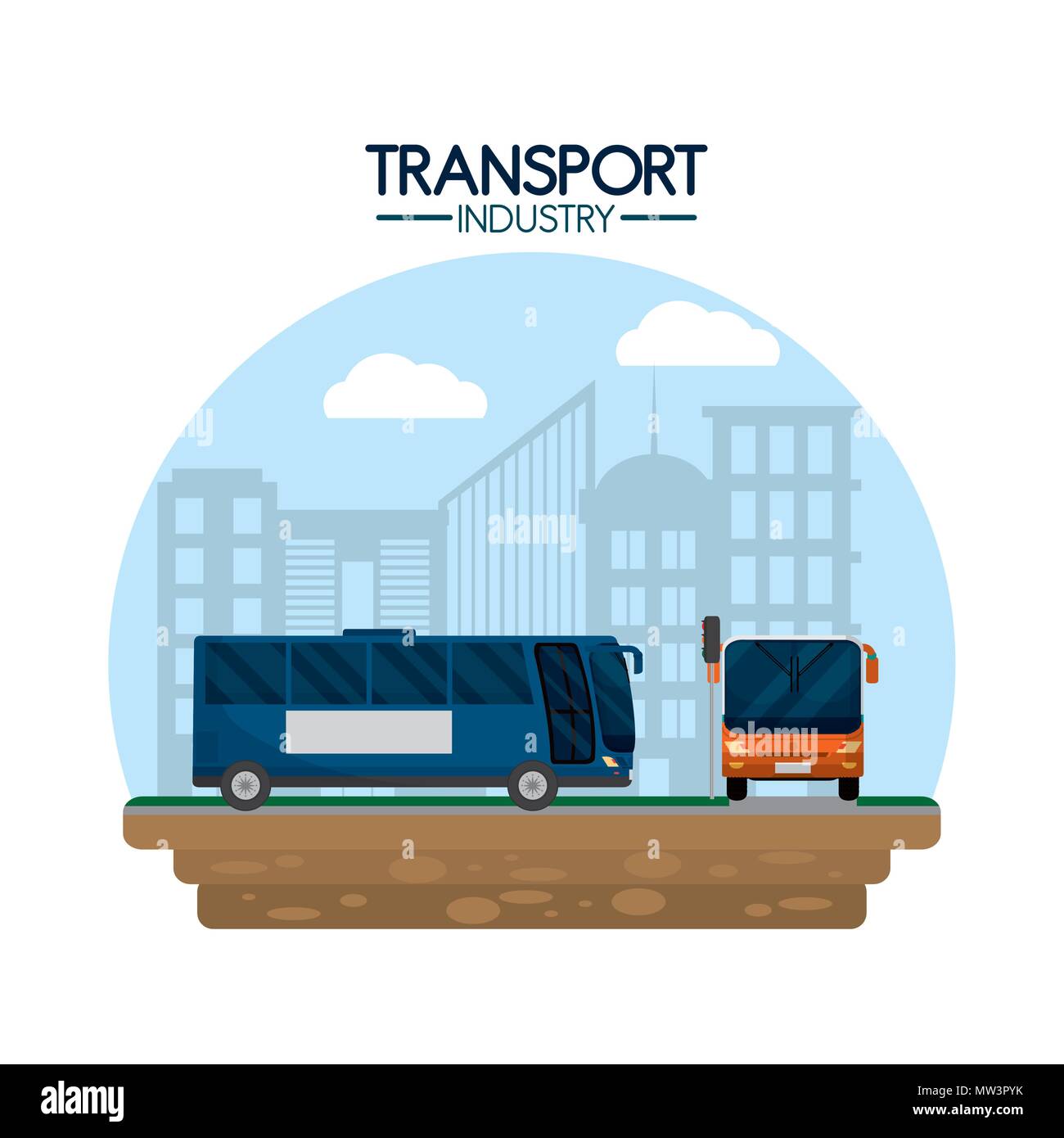 The motion and the bus speed Stock Vector Images - Alamy
