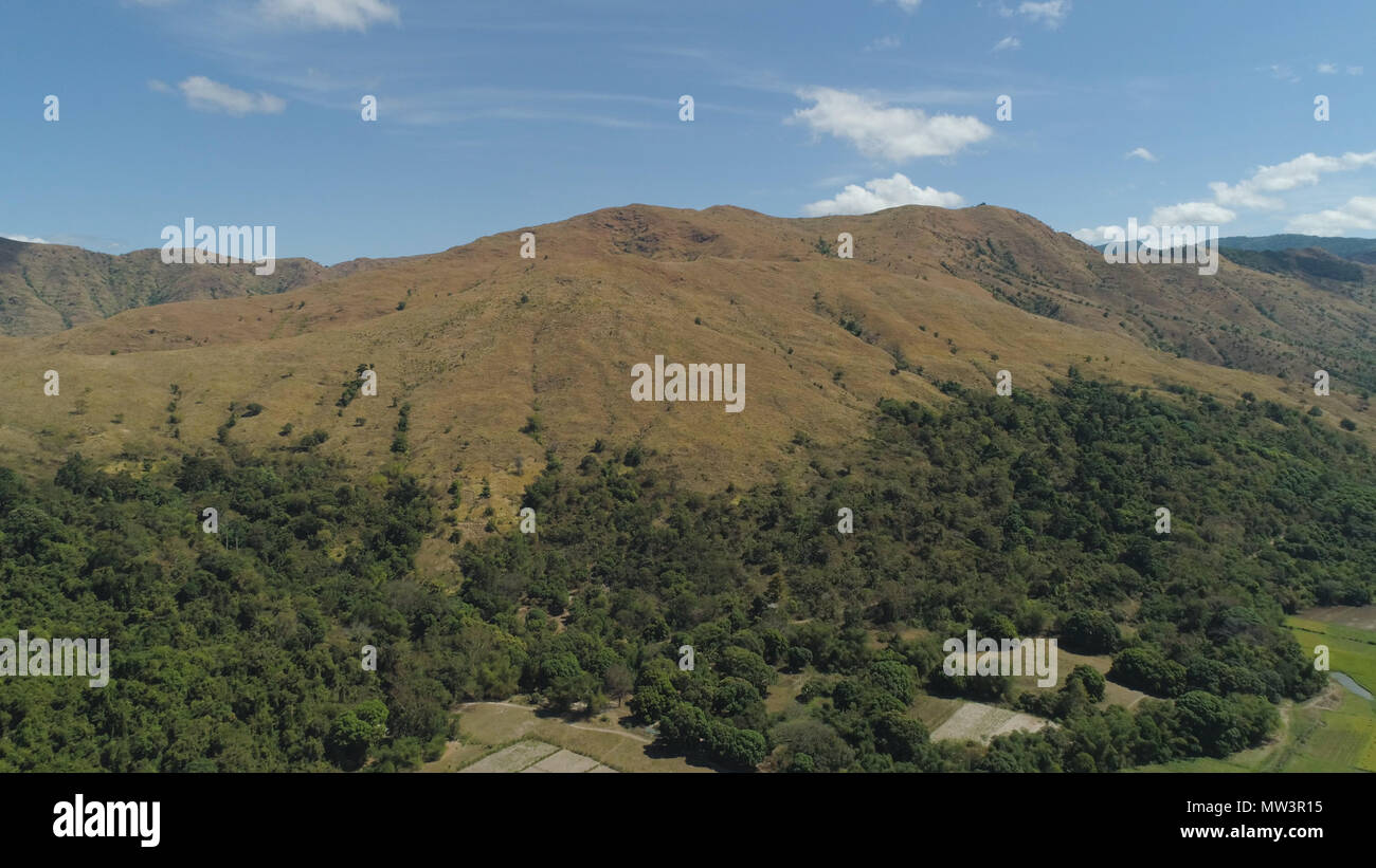 Mountain province with valley on the island of Luzon, Philippines ...