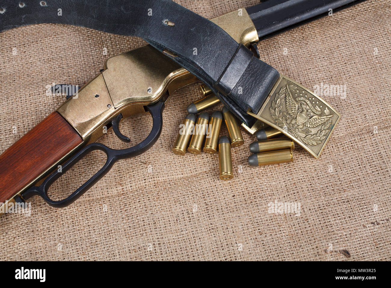 Civil War period repeating rifle isolated Stock Photo - Alamy