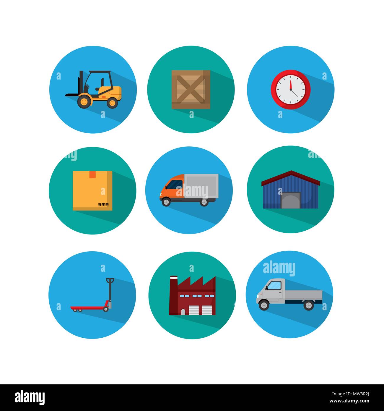 Set of delivery icons Stock Vector Image & Art - Alamy