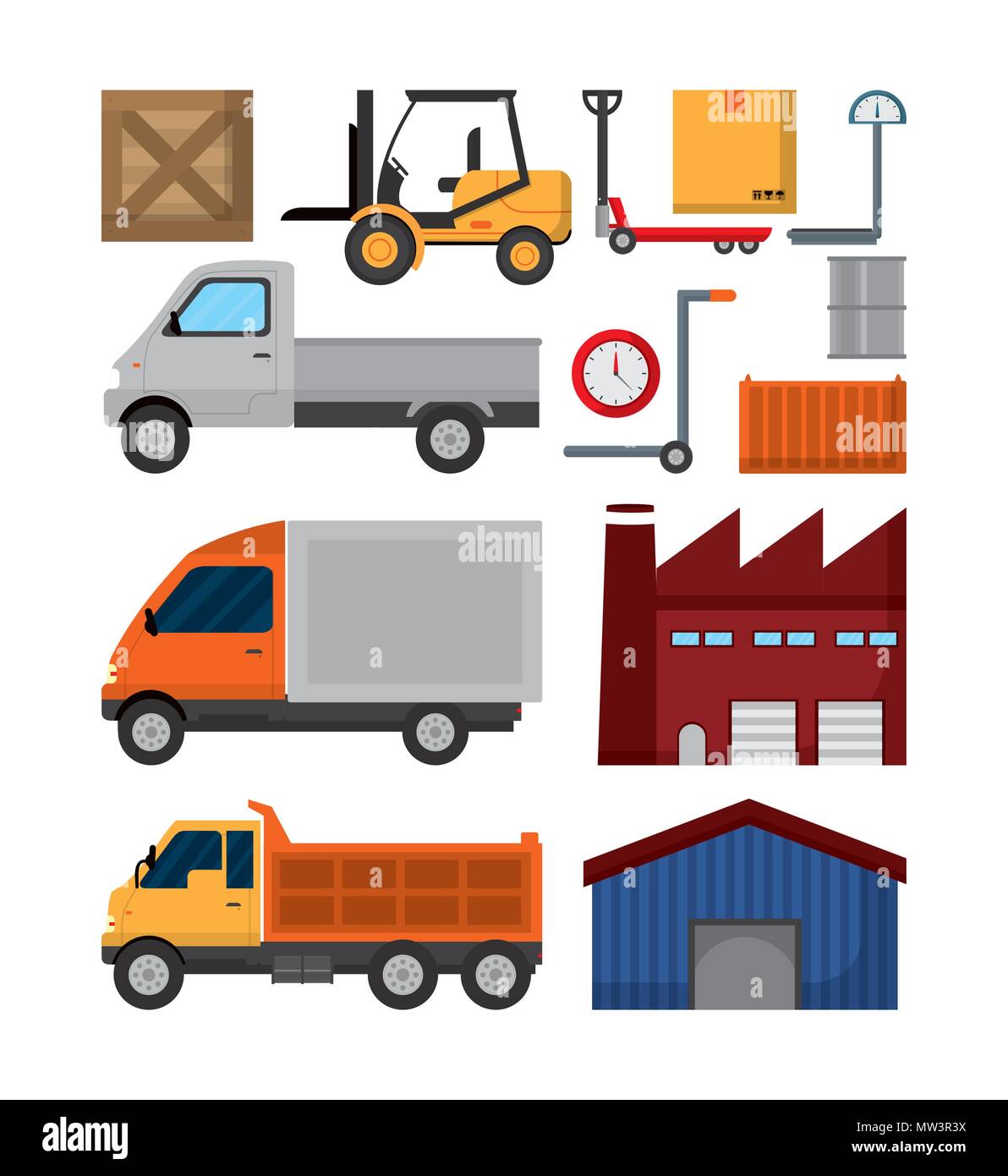 Set of delivery icons Stock Vector Image & Art - Alamy