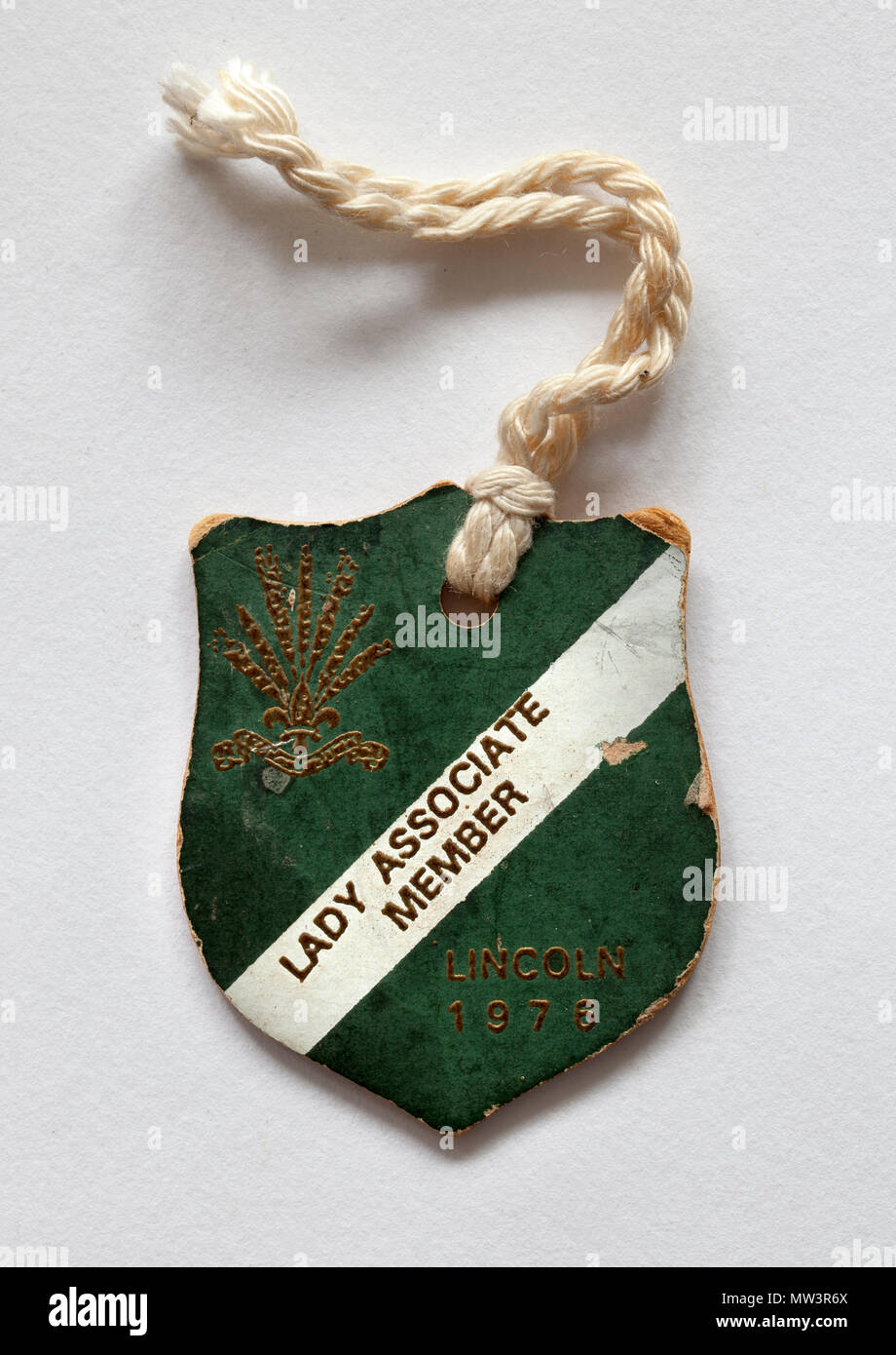 Old Vintage Race Course Entry Badge Tag Lincoln Races Stock Photo - Alamy