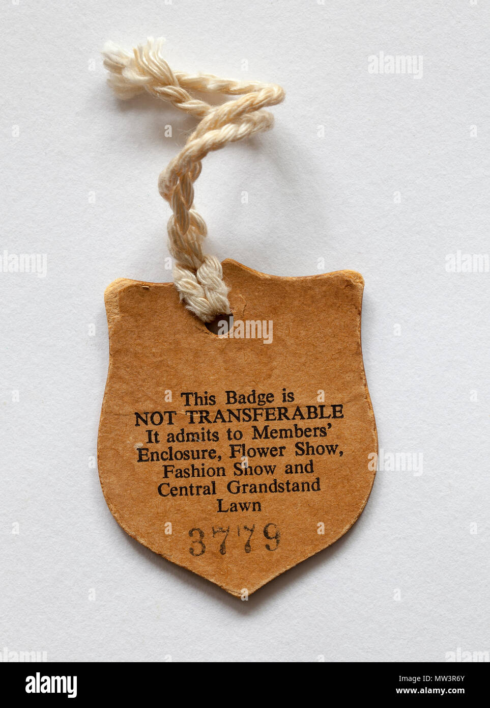 Old Vintage Race Course Entry Badge Tag Lincoln Races Stock Photo - Alamy