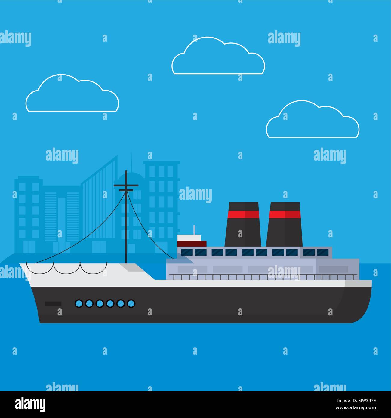 Terminal maritime Stock Vector Images - Alamy