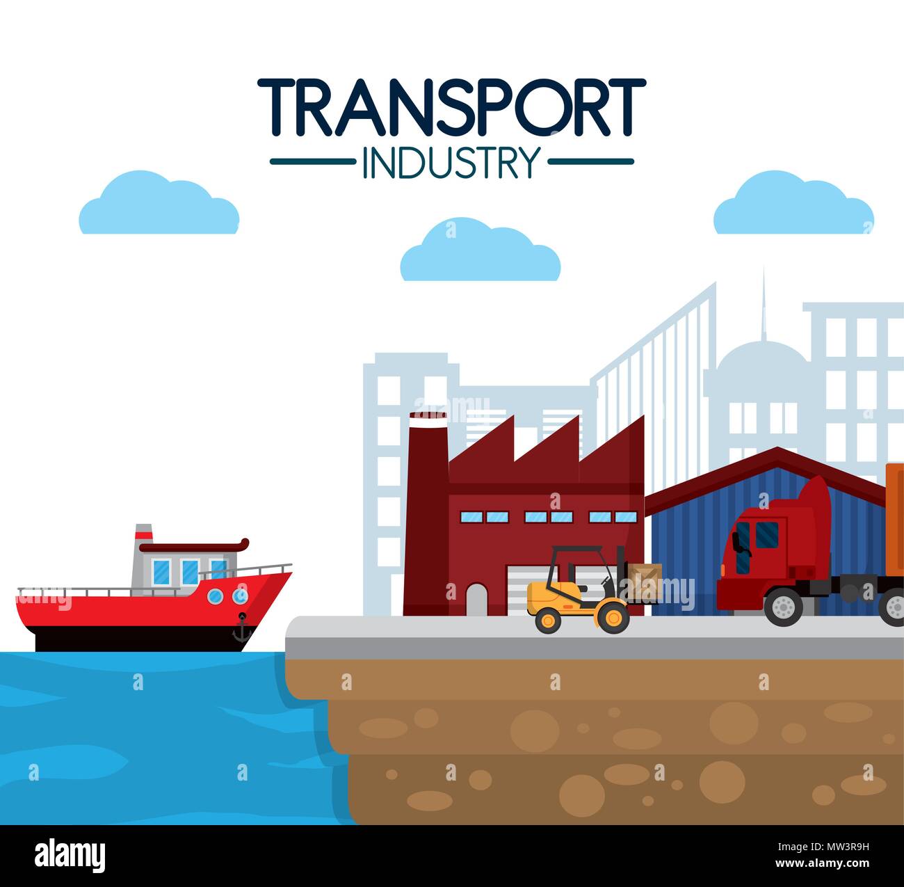 Transport industry concept Stock Vector Image & Art - Alamy