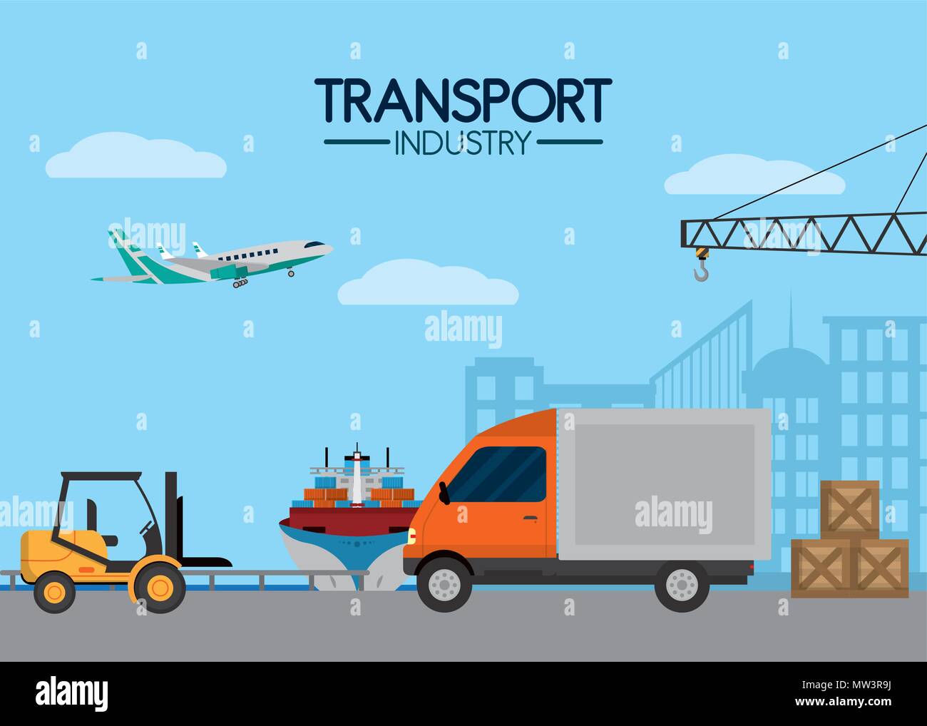 Transport industry concept Stock Vector Image & Art - Alamy
