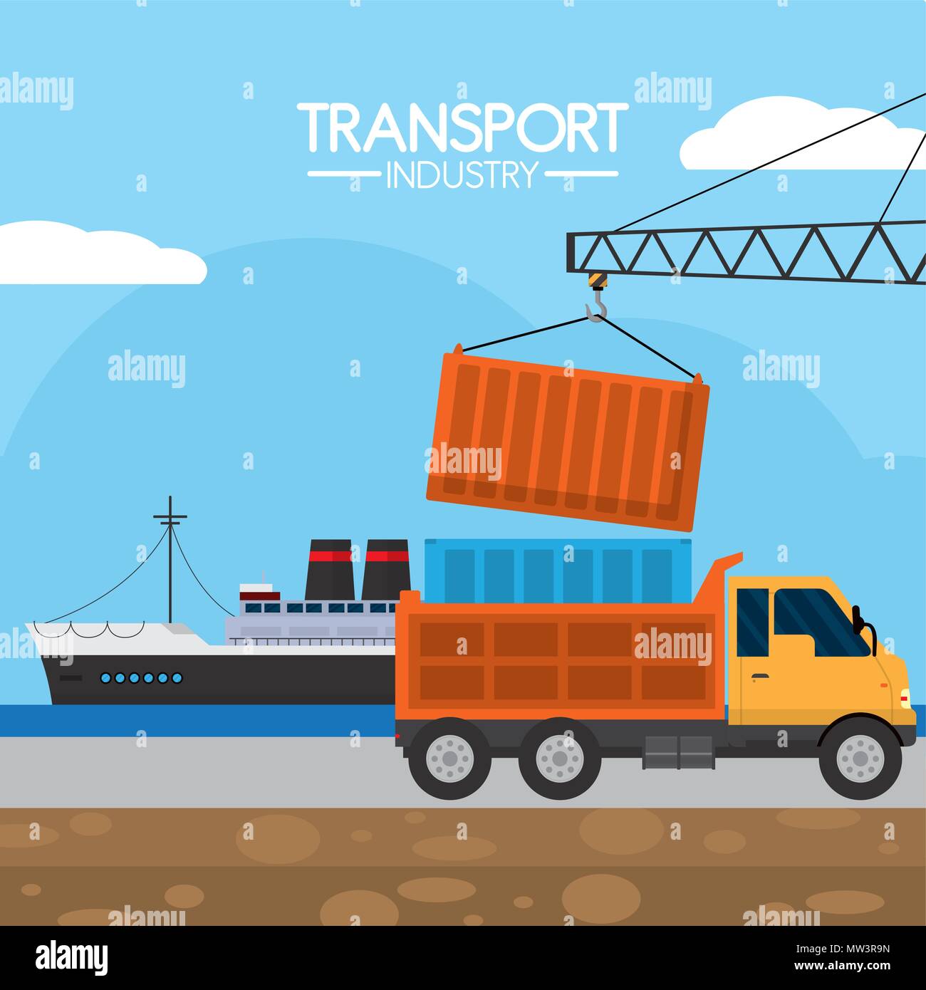 Transport industry concept Stock Vector Image & Art - Alamy