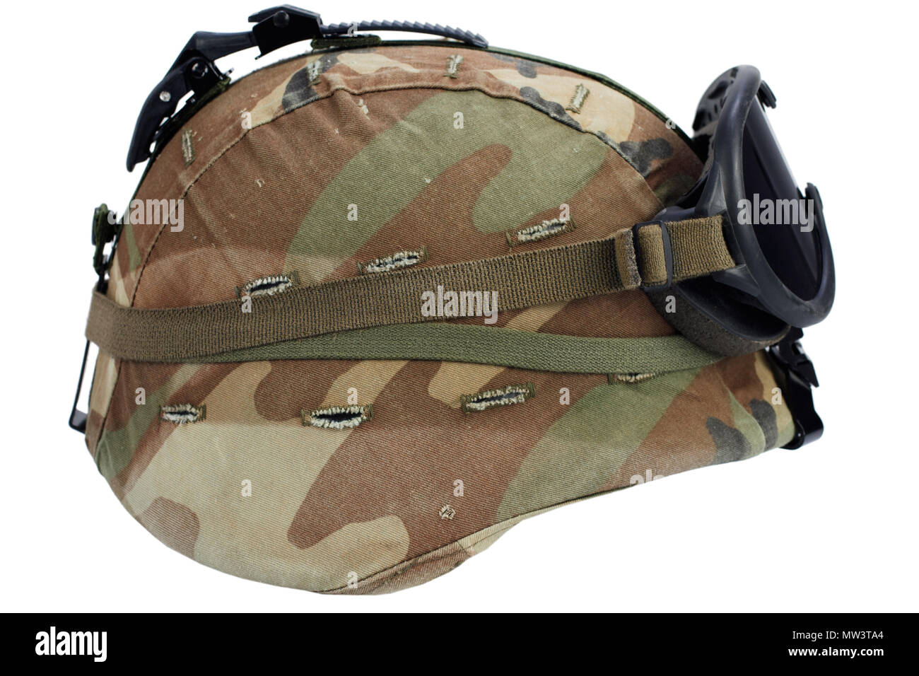 us army kevlar helmet with night vision mount isolated on white Stock ...
