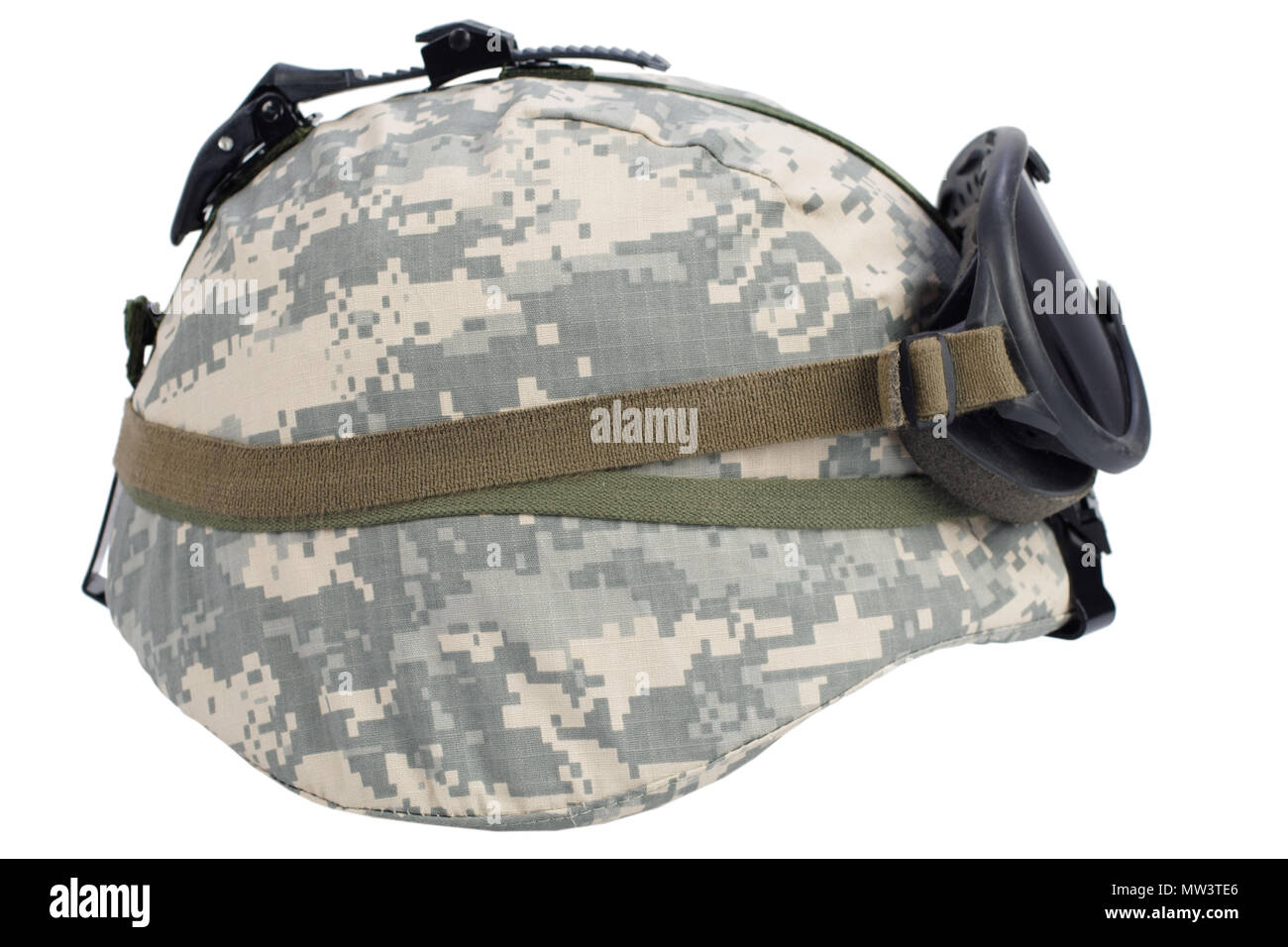 us army kevlar helmet with night vision mount isolated on white Stock ...