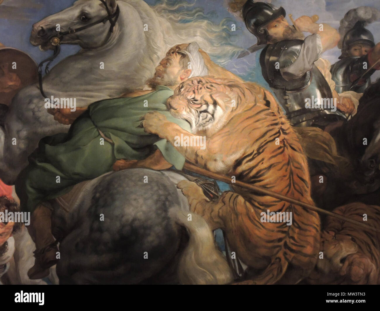 . The Tiger Hunt . Français : Détail de La Chasse au tigre de Rubens ...
