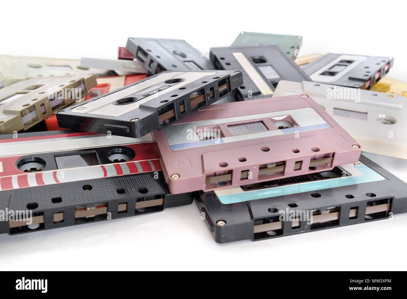 Stack cassette tapes hi-res stock photography and images - Alamy