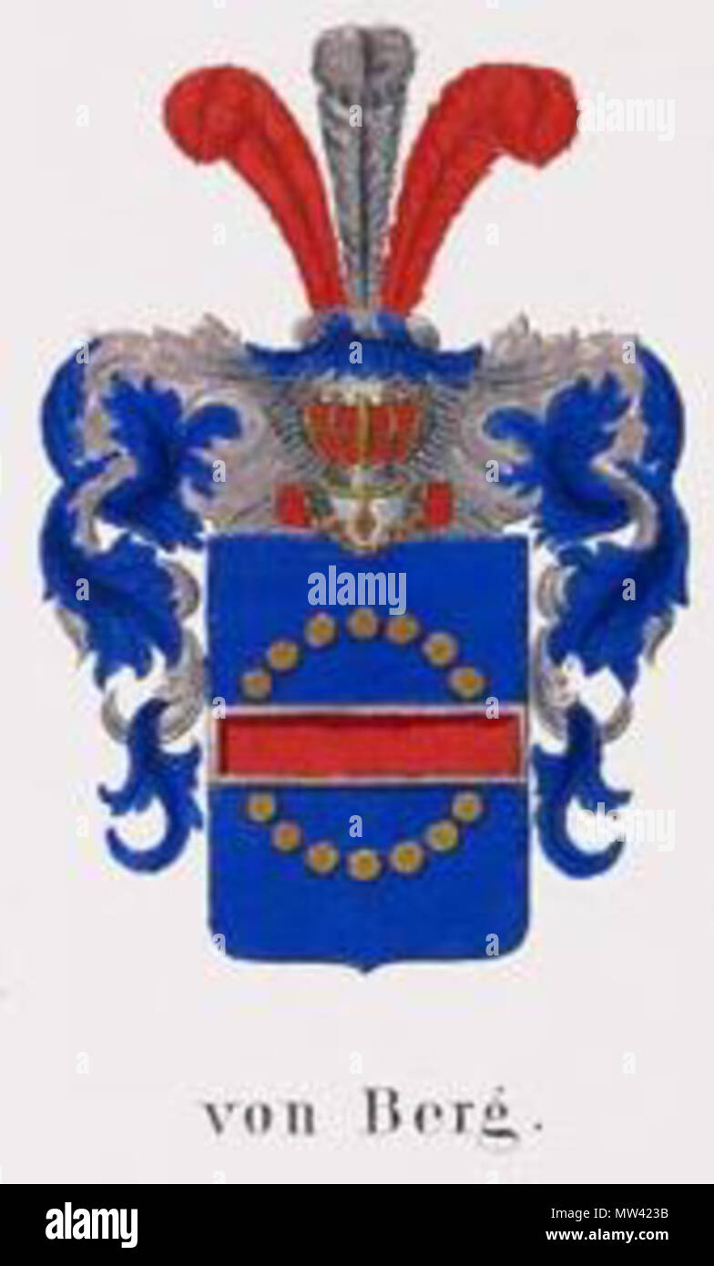 . English: Coat of arms of von Berg family in Mecklenburgisches ...