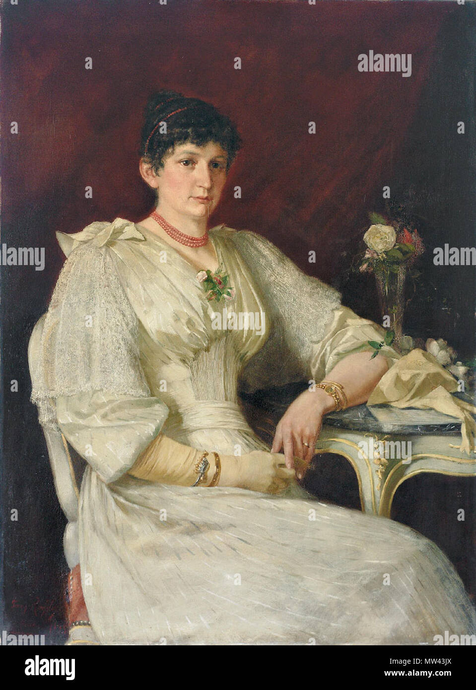 238 Georg Rößler Portrait Marie von Gimmi 1893 Stock Photo - Alamy