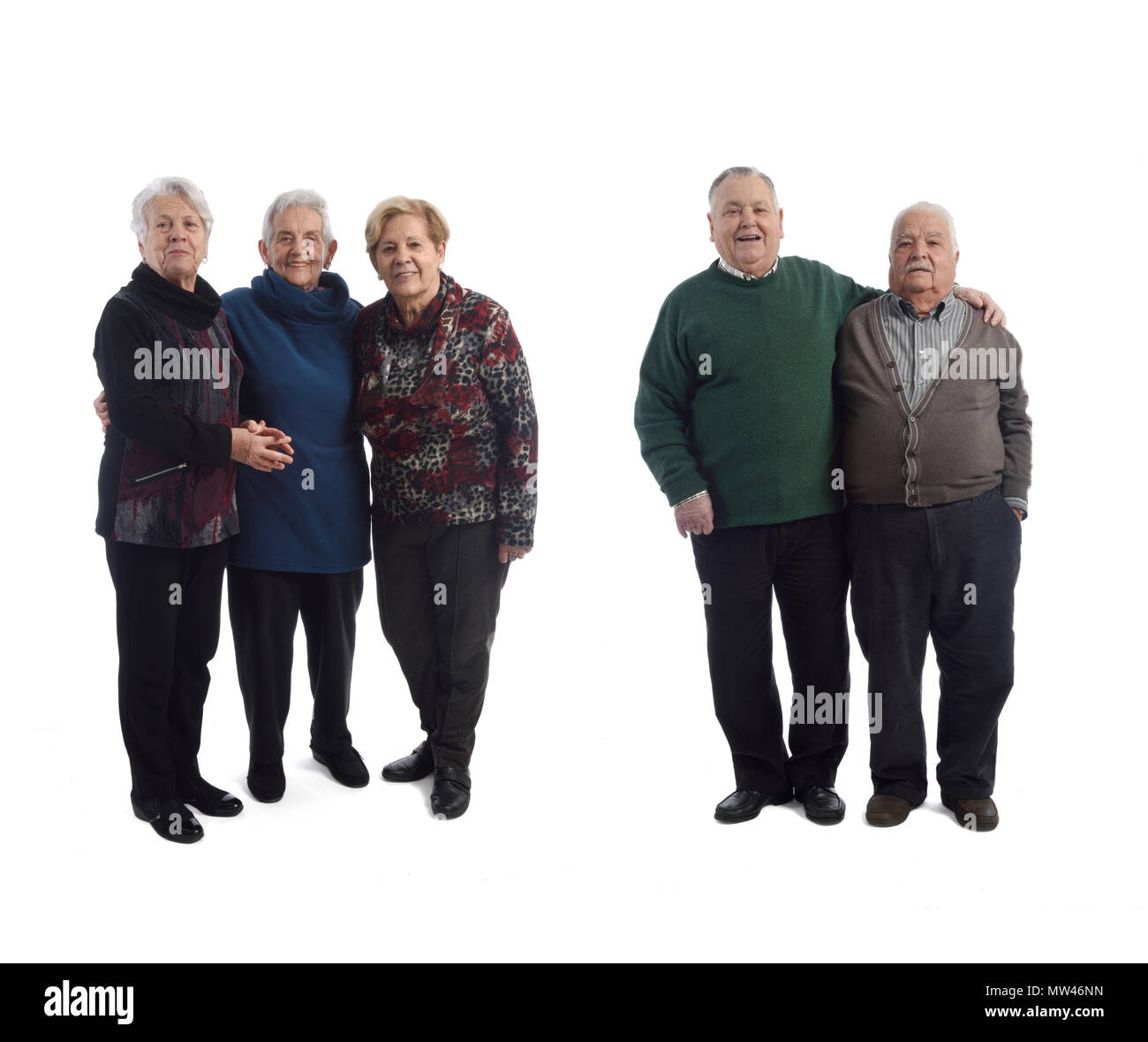 Elderly people group on Cut Out Stock Images & Pictures - Alamy