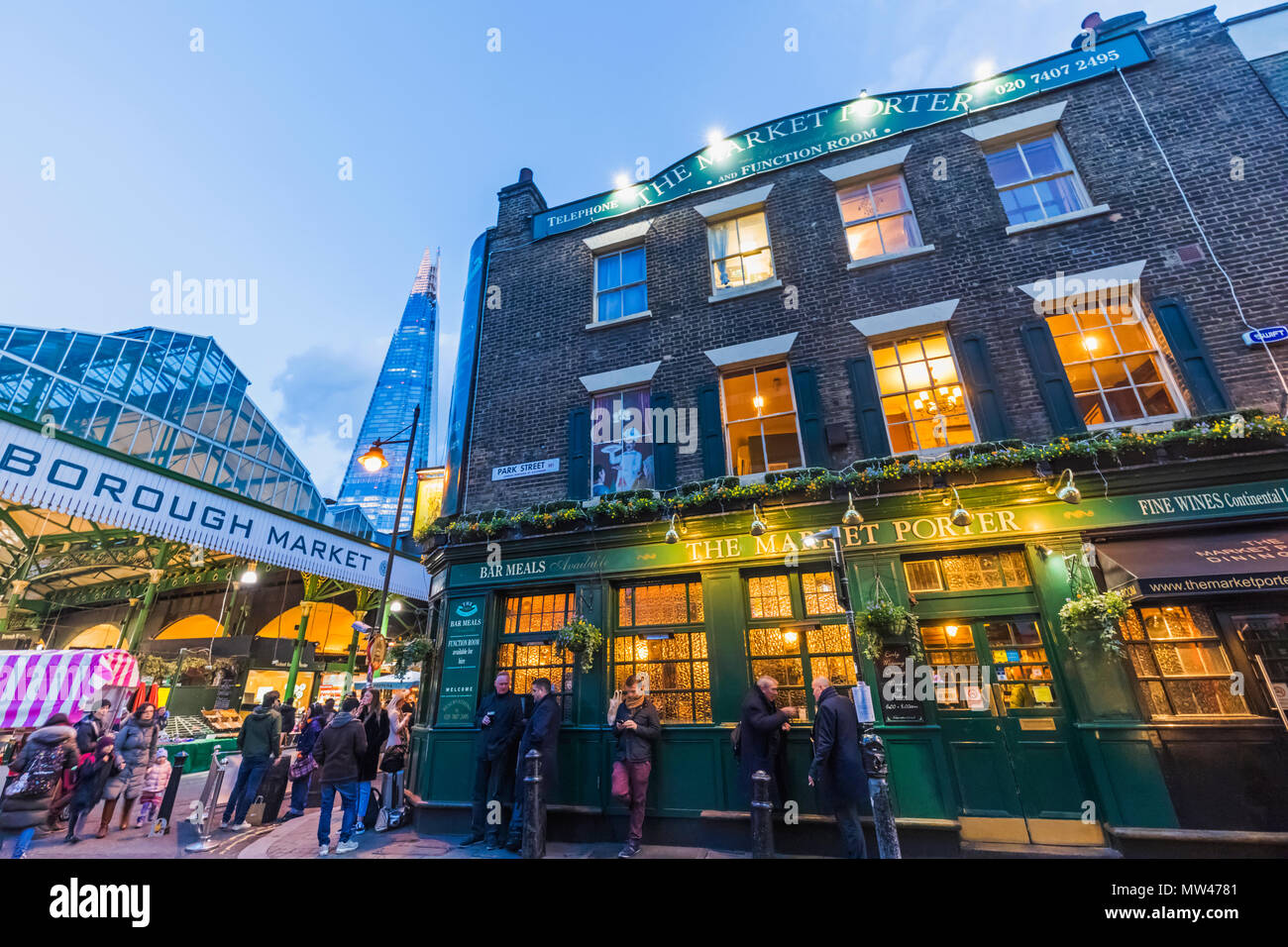 Borough market london evening hi-res stock photography and images - Alamy