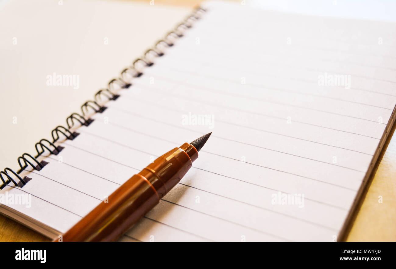 Notebook wood hi-res stock photography and images - Alamy