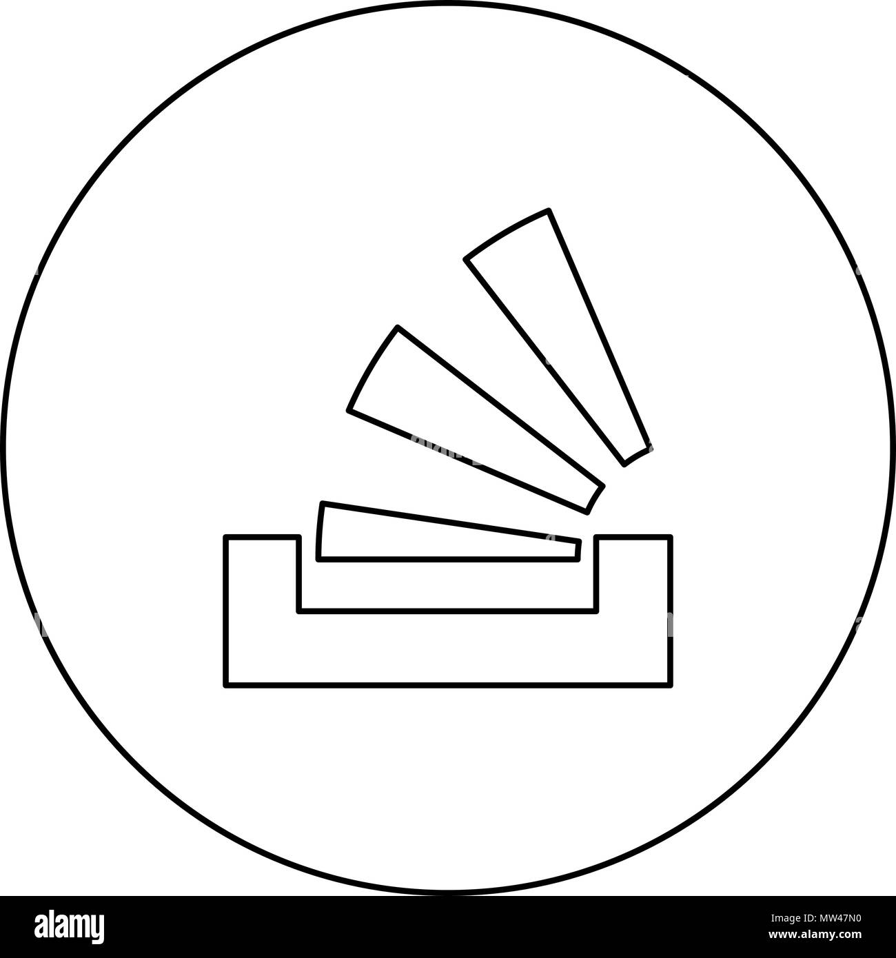 Round tray stack Stock Vector Images - Alamy
