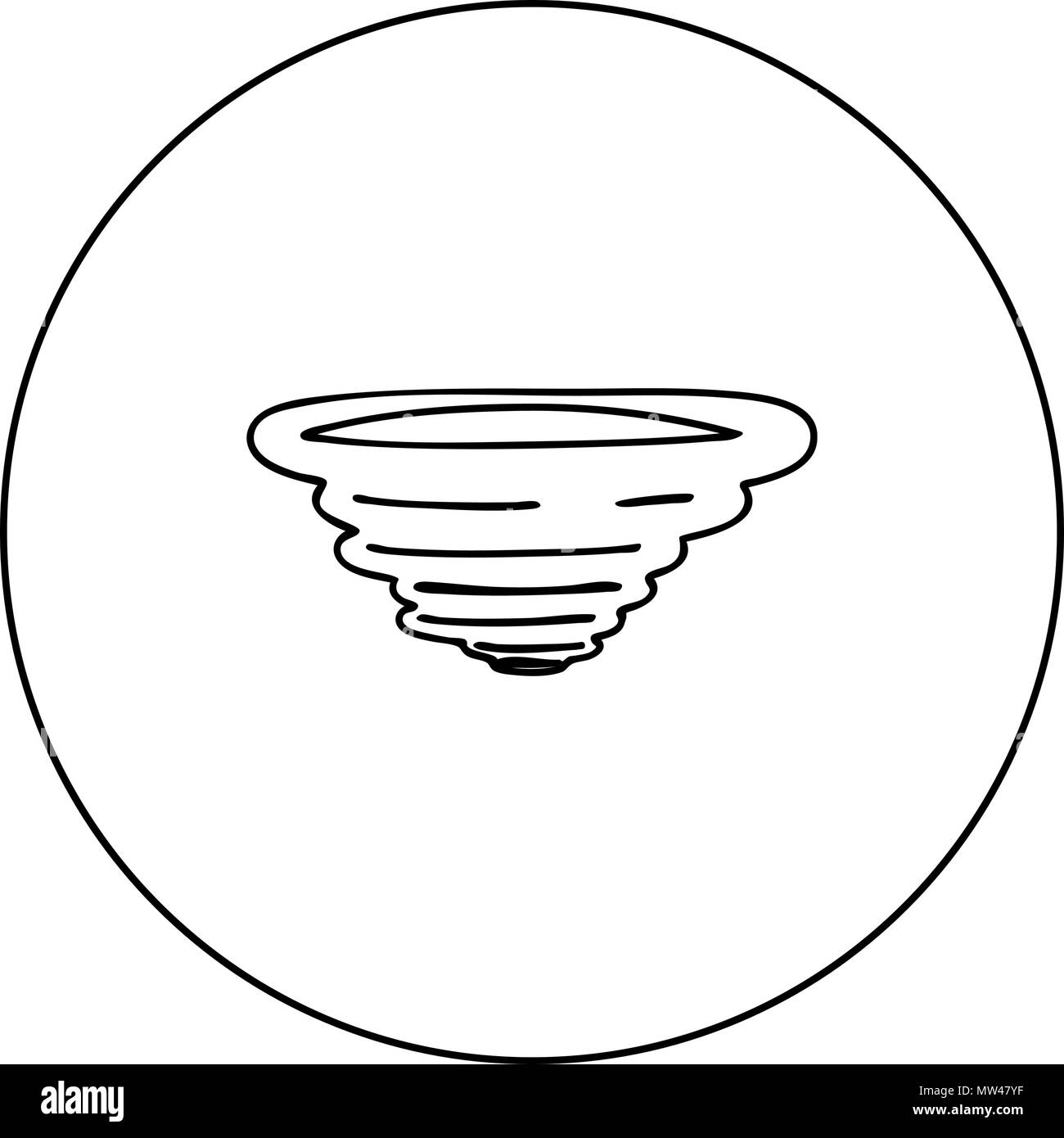 Icon cyclone whirlwind Black and White Stock Photos & Images - Alamy
