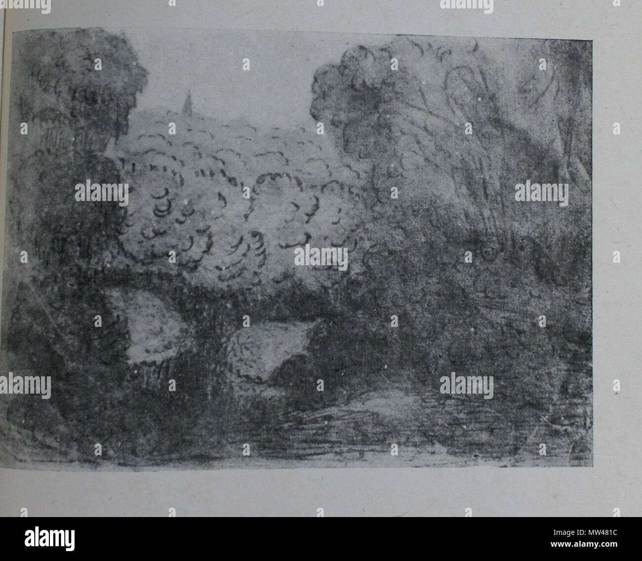 . English: One of 17 Dessins by Louis Bertrand himself in Biblioteque ...