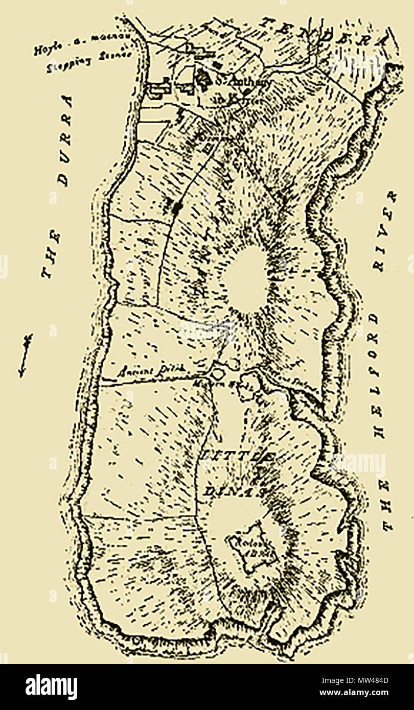 Map of manaccan hi-res stock photography and images - Alamy