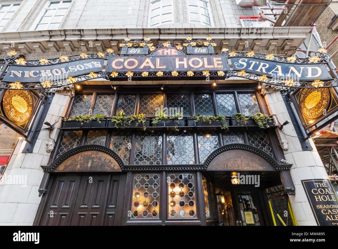 England, London, The Strand, The Coal Hole Pub Stock Photo - Alamy