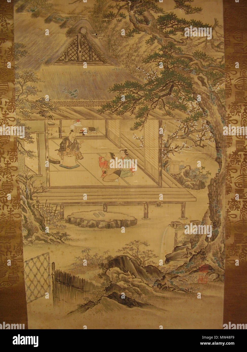 Handpainted japanese scroll hi-res stock photography and images - Alamy
