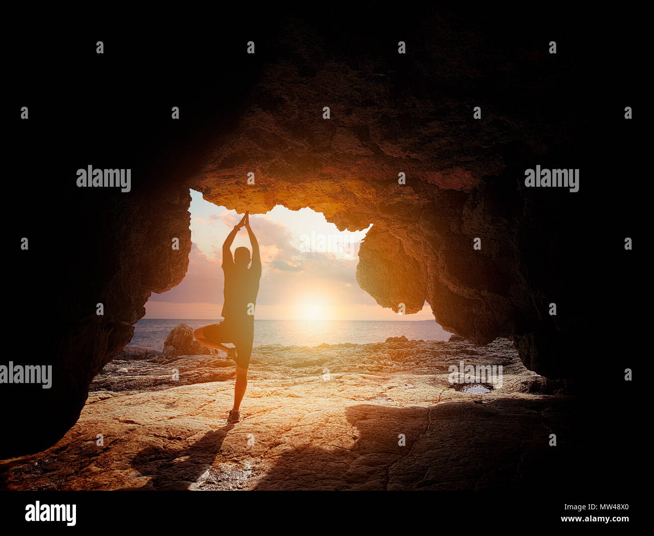 Salute to the Sun Stock Photo - Alamy