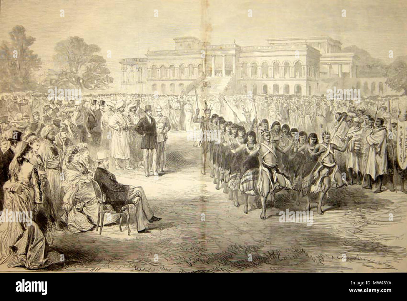 . English: 'Garden Party in Honour of the Prince of Wales, at Belvedere ...