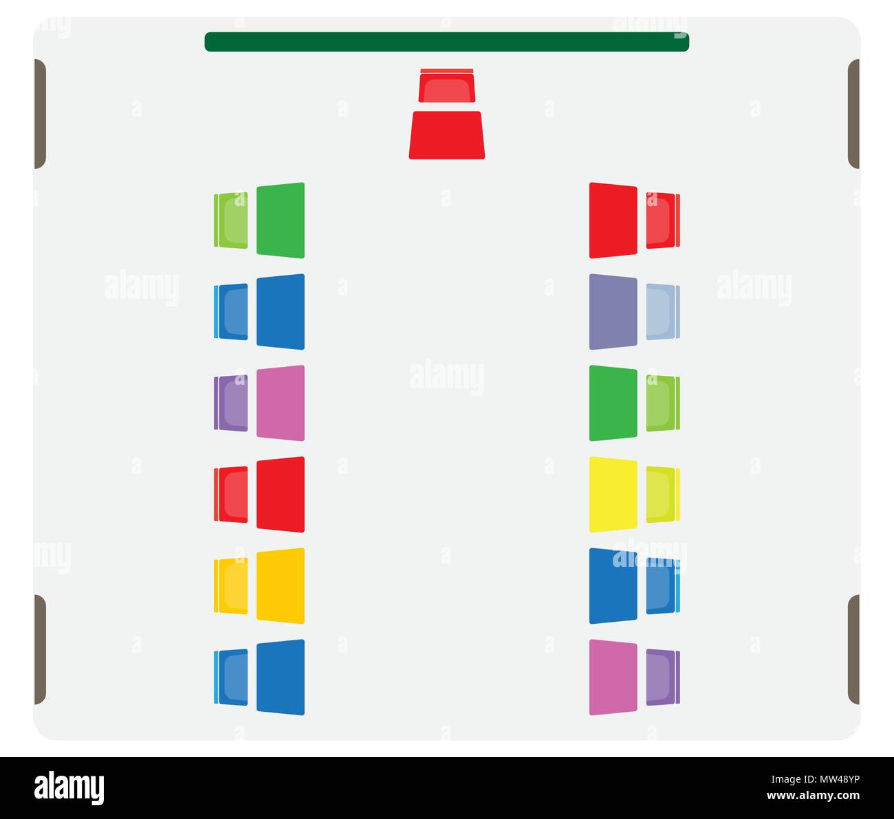 Seat map of Children Classroom show table and chair Vector Stock Vector ...