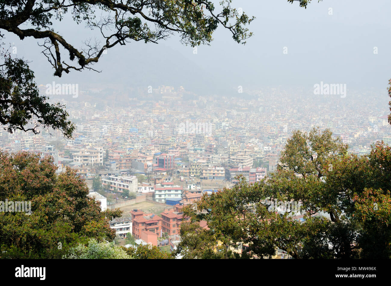 View over city, Kathmandu, Nepal Stock Photo - Alamy