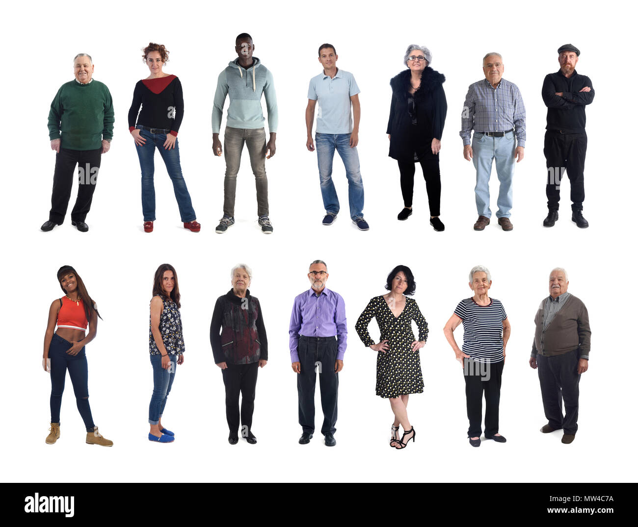 Portrait real happy mixed Cut Out Stock Images & Pictures - Alamy