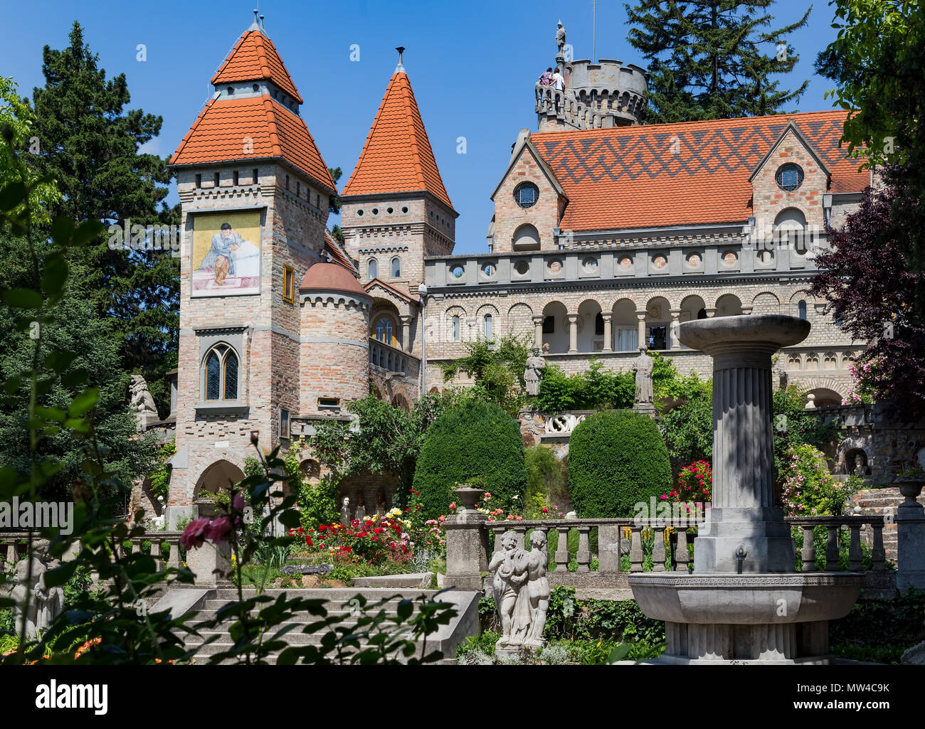 BORY CASTLE in Szekesfehervar city,Hungary.Designed by Jeno Bory.The ...