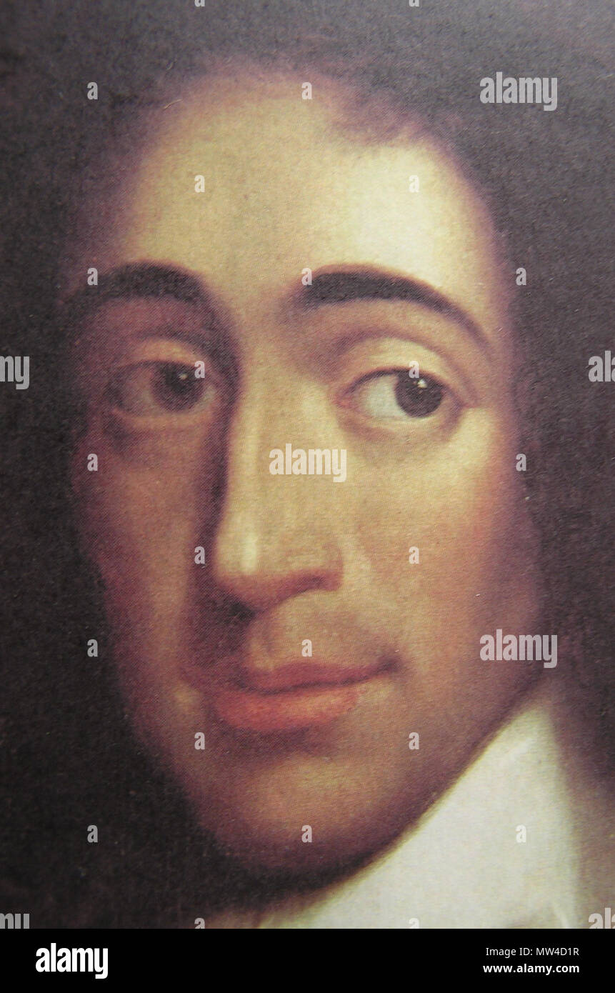 . English: Portrait of Baruch Spinoza (crop) . circa 1665. Unknown 66 B ...