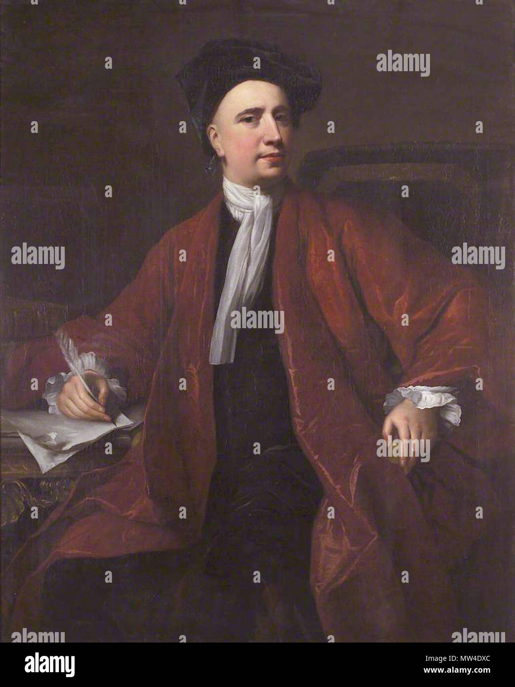 . English: Self portrait oil on canvas 12.5 x 9.8 cm circa 1751 . circa ...