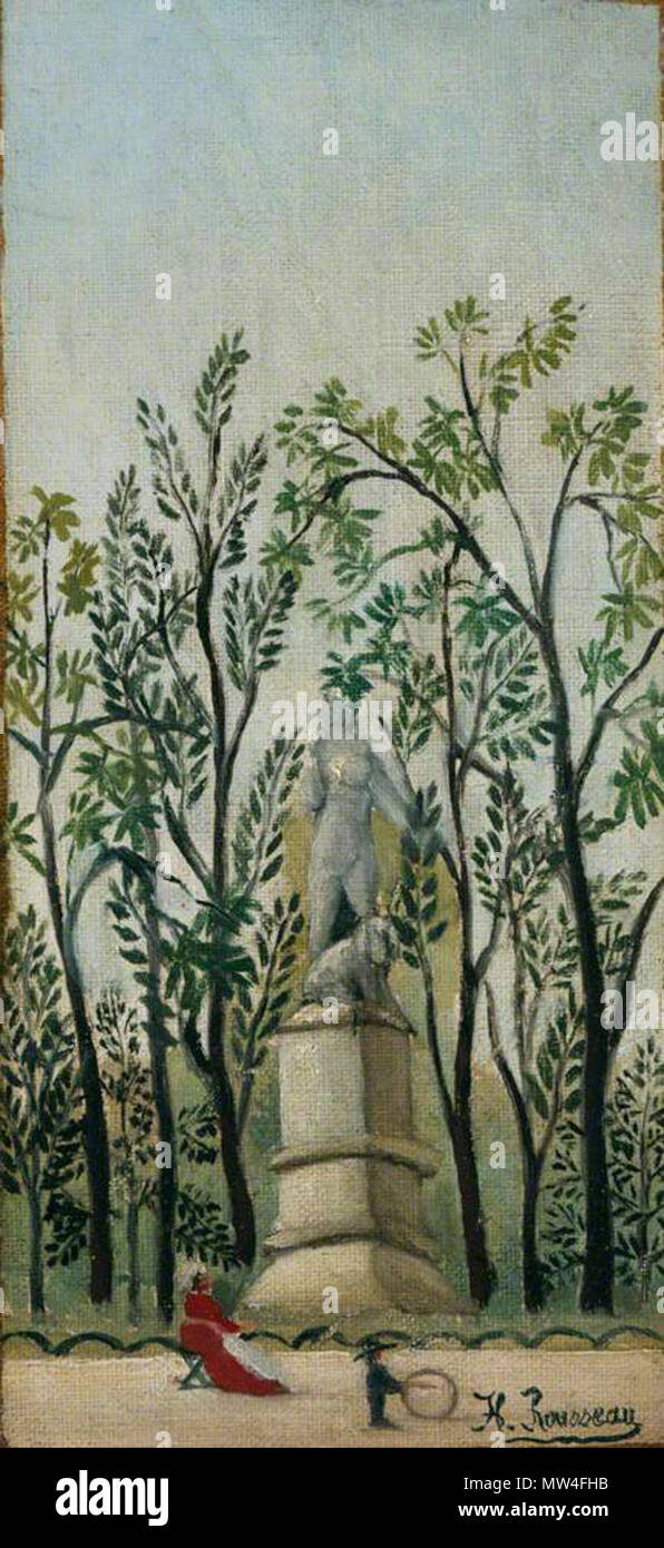 . Henri Rousseau - Statue of Diana in a Park . circa 1909 272 Henri ...