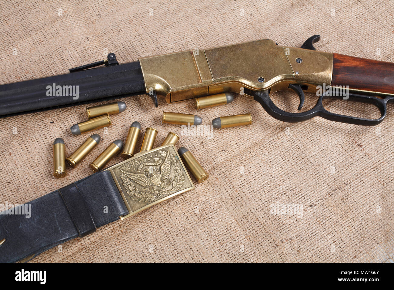 Lever Action Breech Loading Rifle High Resolution Stock Photography and ...