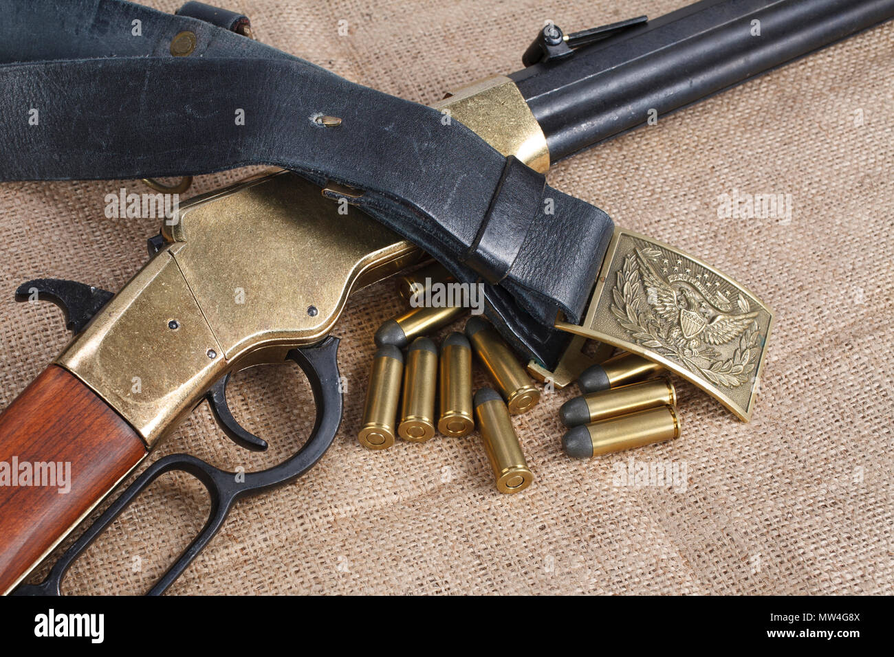 Lever Action Breech Loading Rifle High Resolution Stock Photography and ...