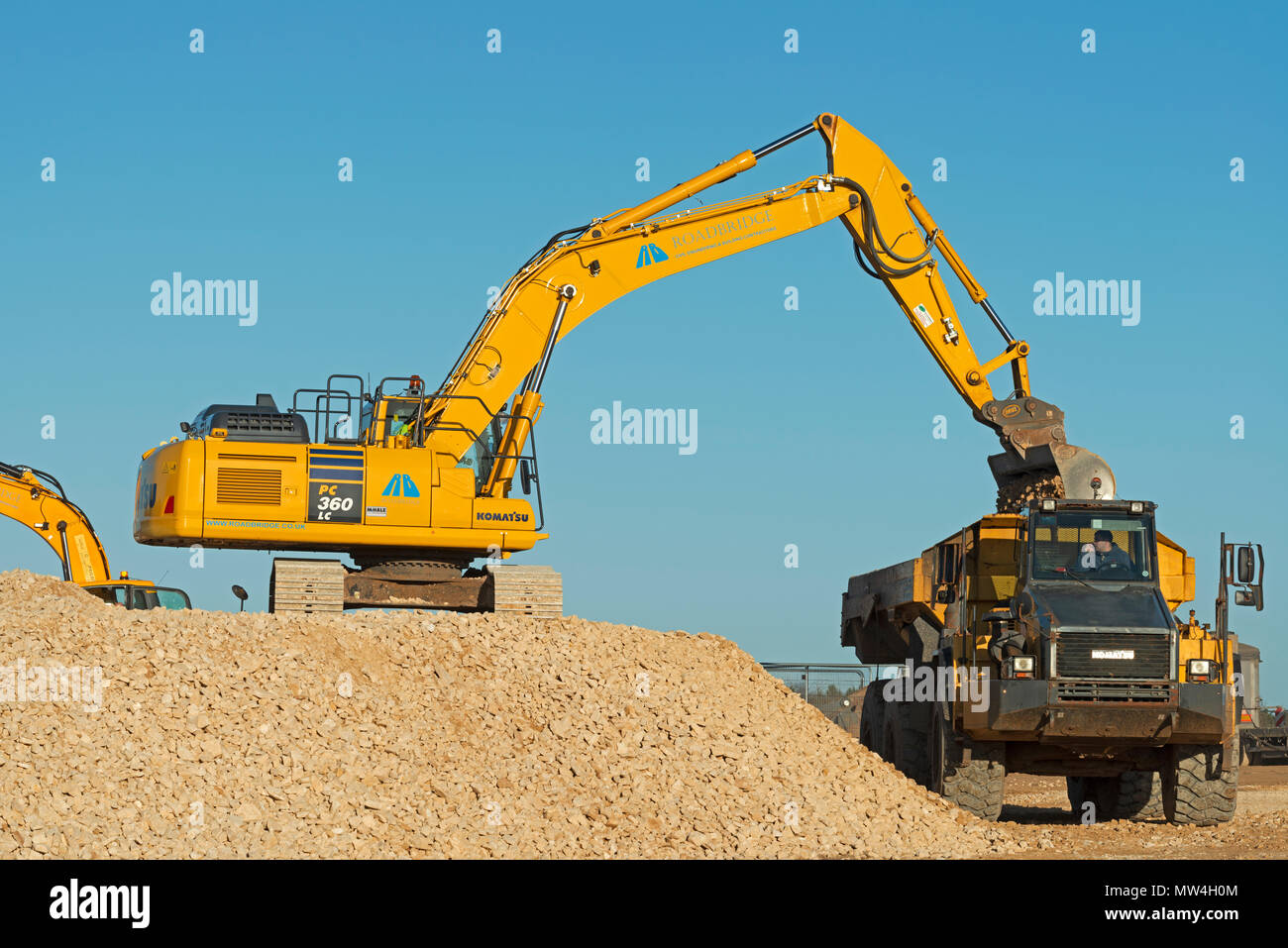 Komatsu PC 360 LC digger Stock Photo - Alamy