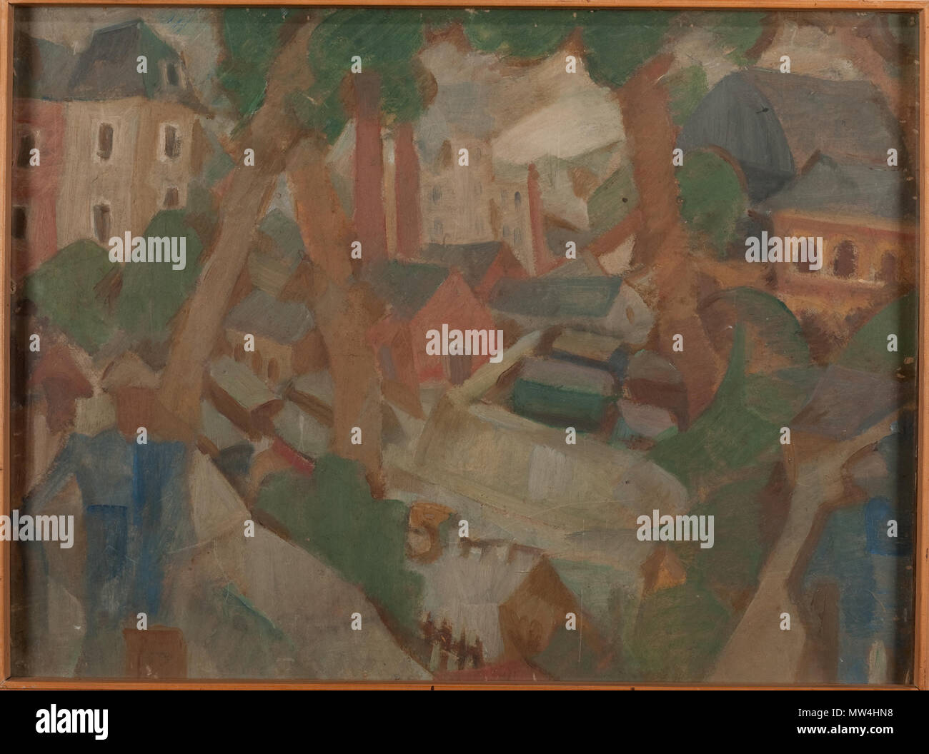 . Español: Obra 'Paisaje' del pintor uruguayo Rafael Barradas (1890 ...