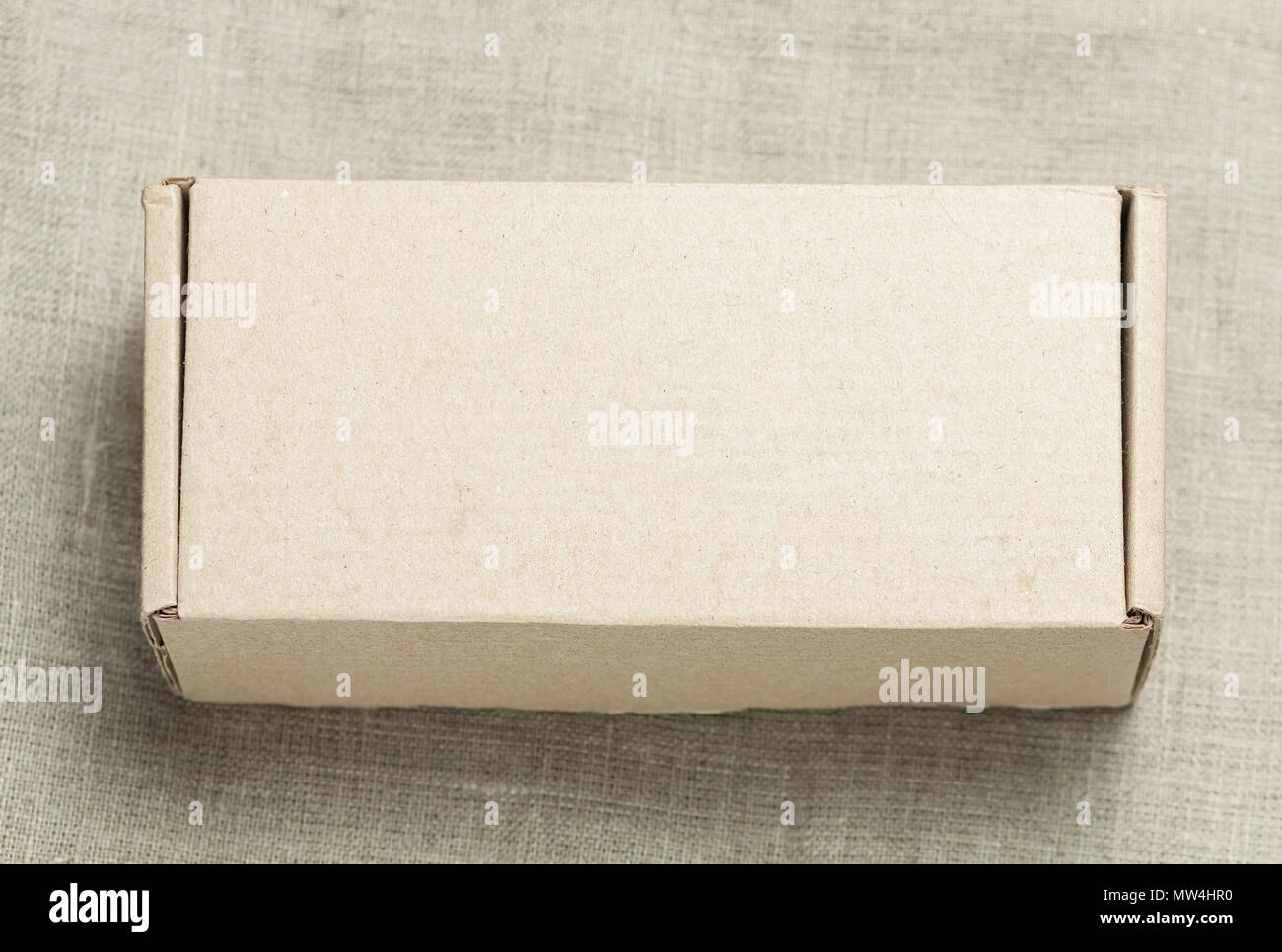 Cardboard box on linen hi-res stock photography and images - Alamy